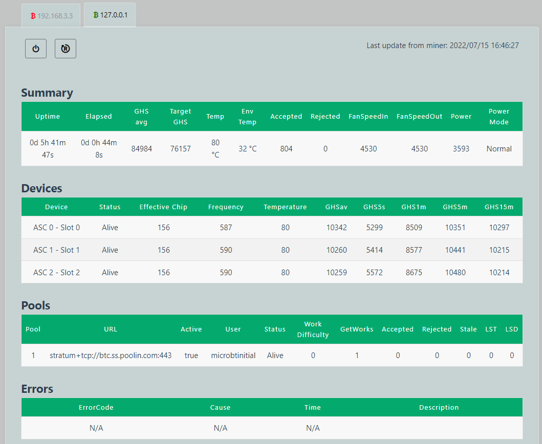 GitHub - Artrois/MinerManager-UI