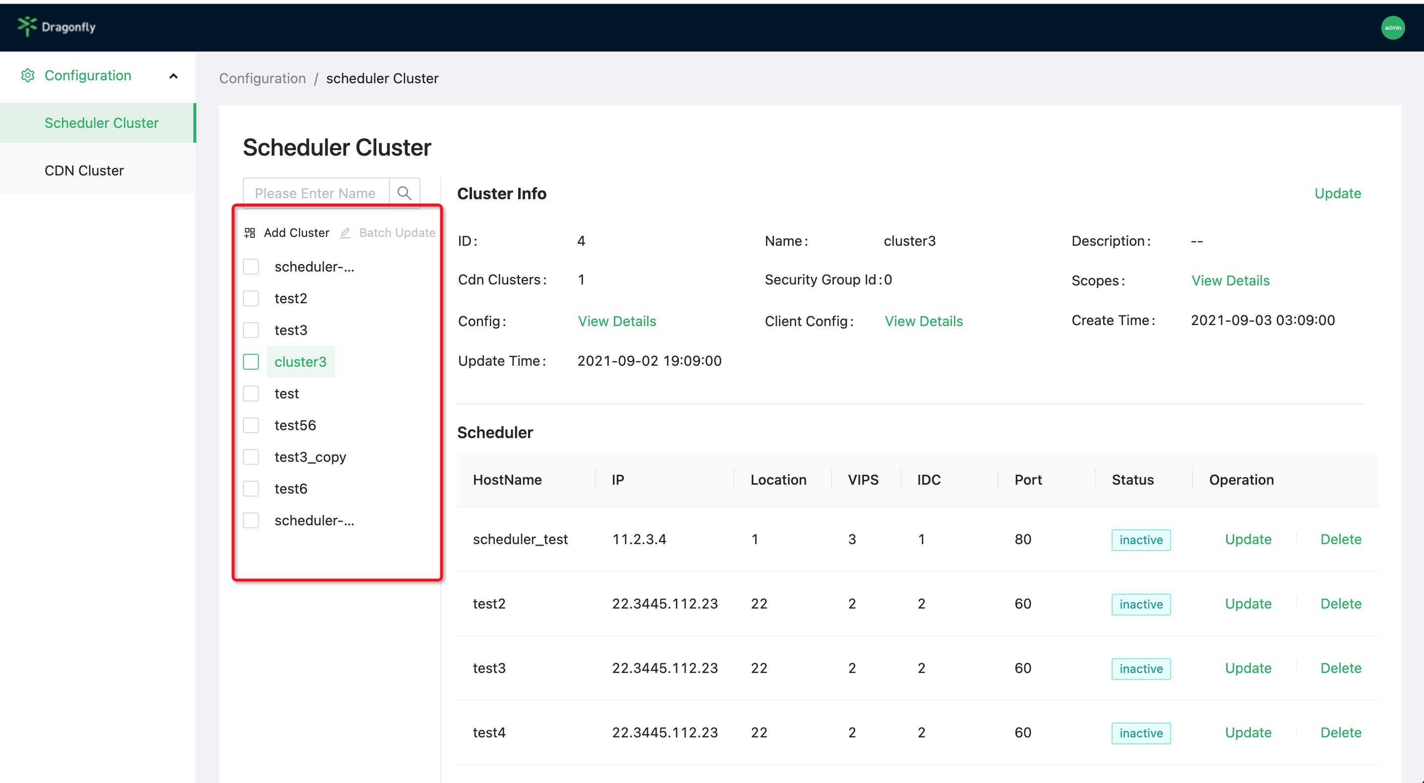 点击具体的cdn或scheduler集群不能直接选中，而是通过点击复选框才选中 · Issue #11 · dragonflyoss/console · GitHub