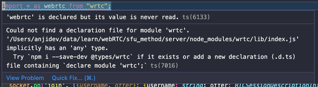 Add Support For TypeScript · Issue #605 · node-webrtc/node-webrtc · GitHub