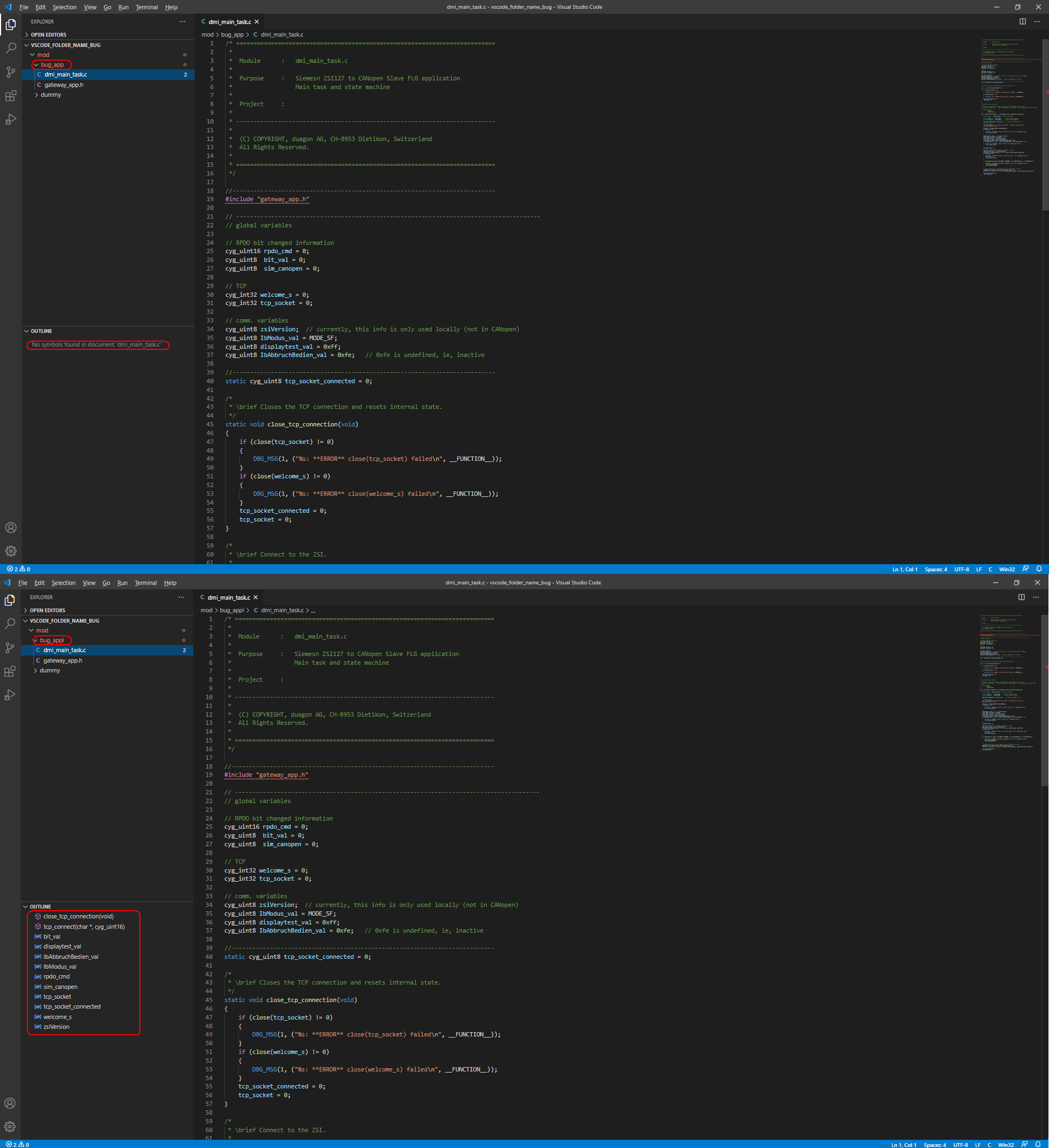 Outline does not work if folder ends with 'app' · Issue #6727 · microsoft/vscode-cpptools · GitHub