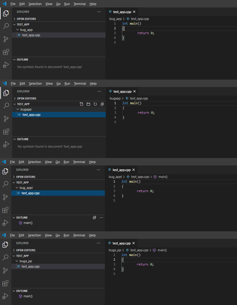 Outline Does Not Work If Folder Ends With App · Issue 6727 · Microsoftvscode Cpptools · Github 0573