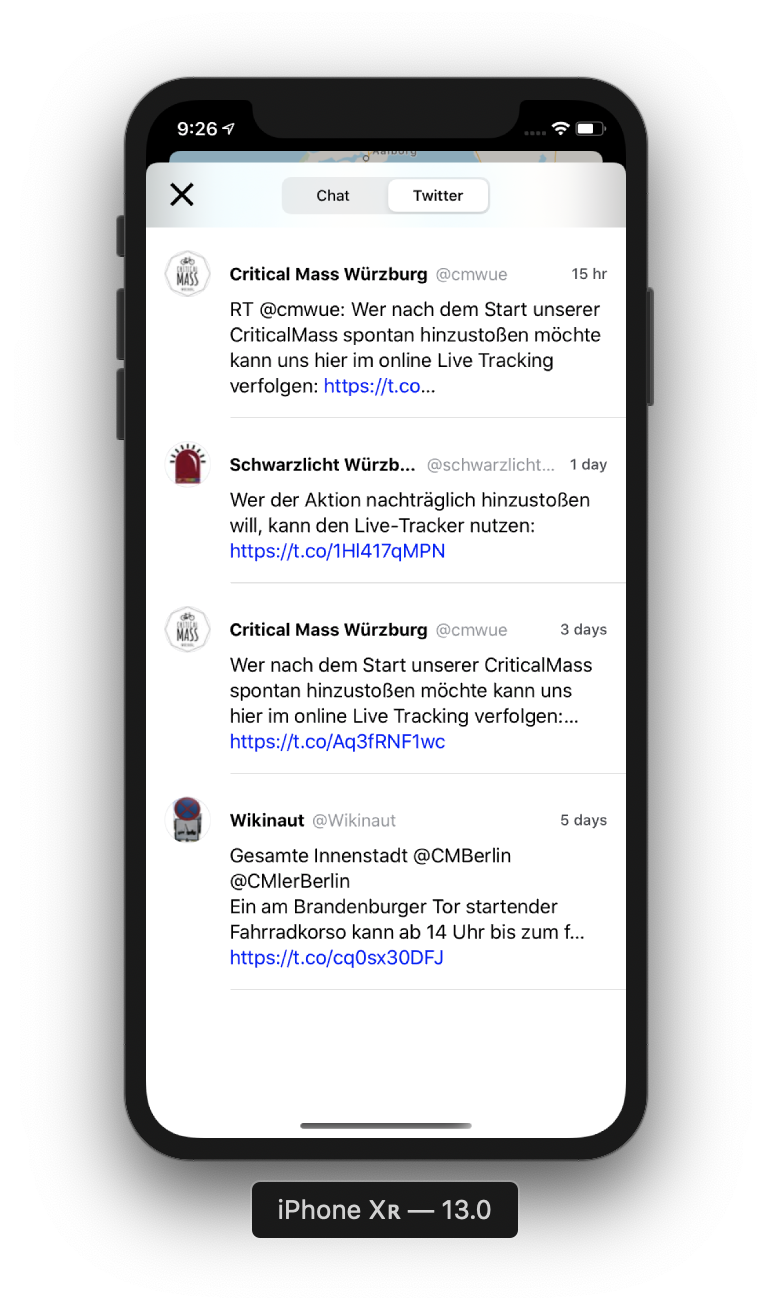 iOS 13 Support · Issue #113 · criticalmaps/criticalmaps-ios · GitHub