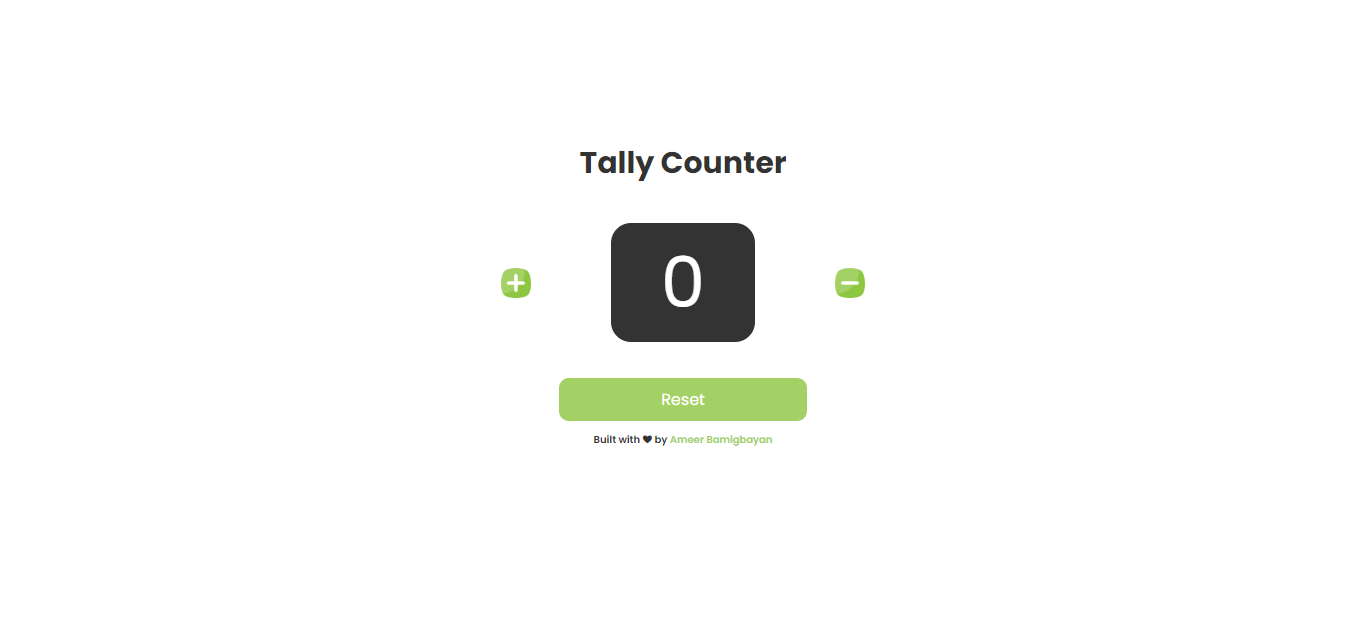 GitHub - AmeerBamigbayan/Tally-Counter