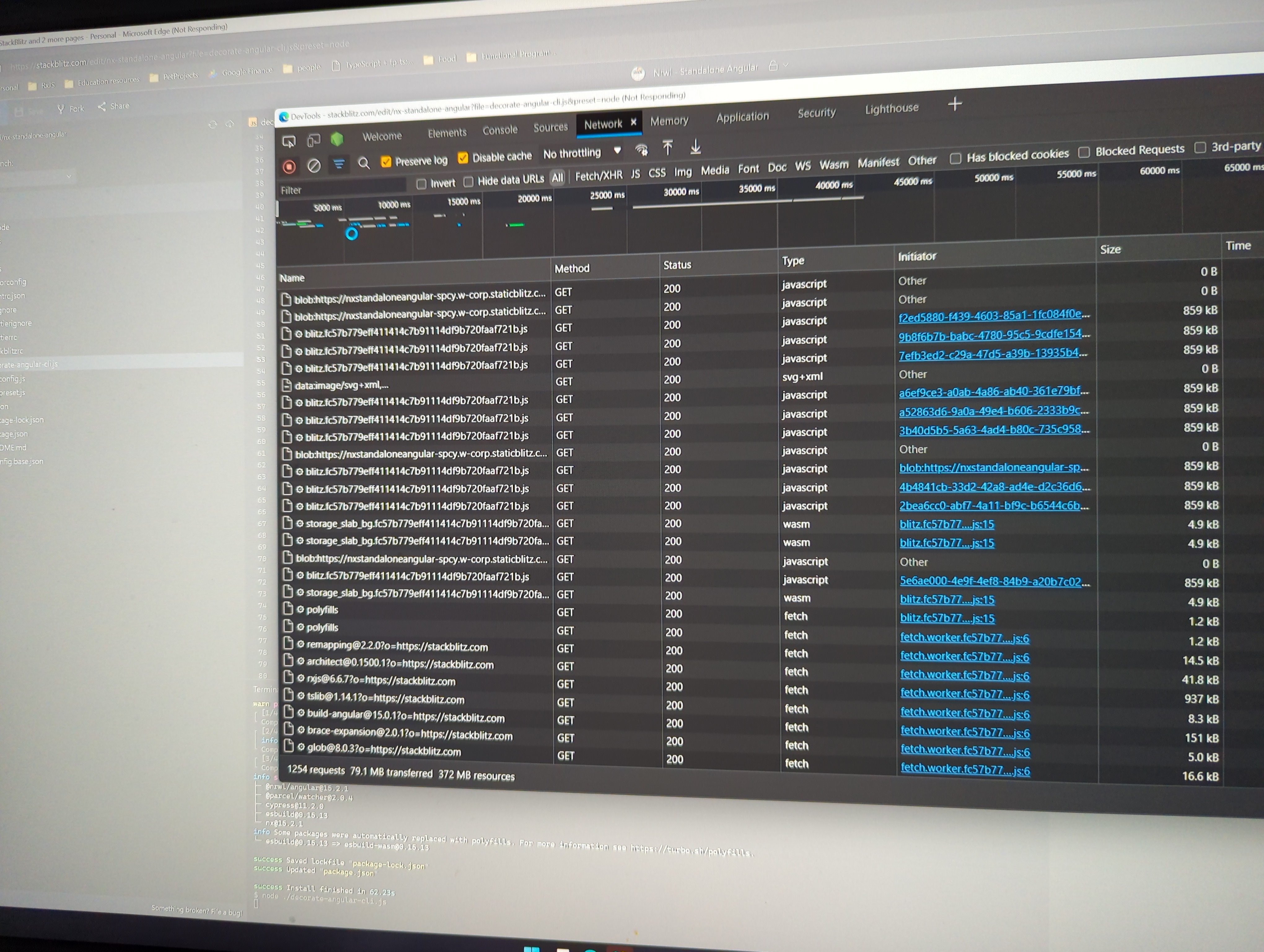 RangeError: WebAssembly.instantiate(): Out of memory: Cannot allocate Wasm memory for new ...