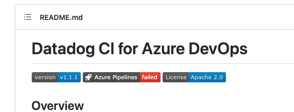 Azure DevOps badge shows red · Issue #35 · DataDog/datadog-ci-azure ...