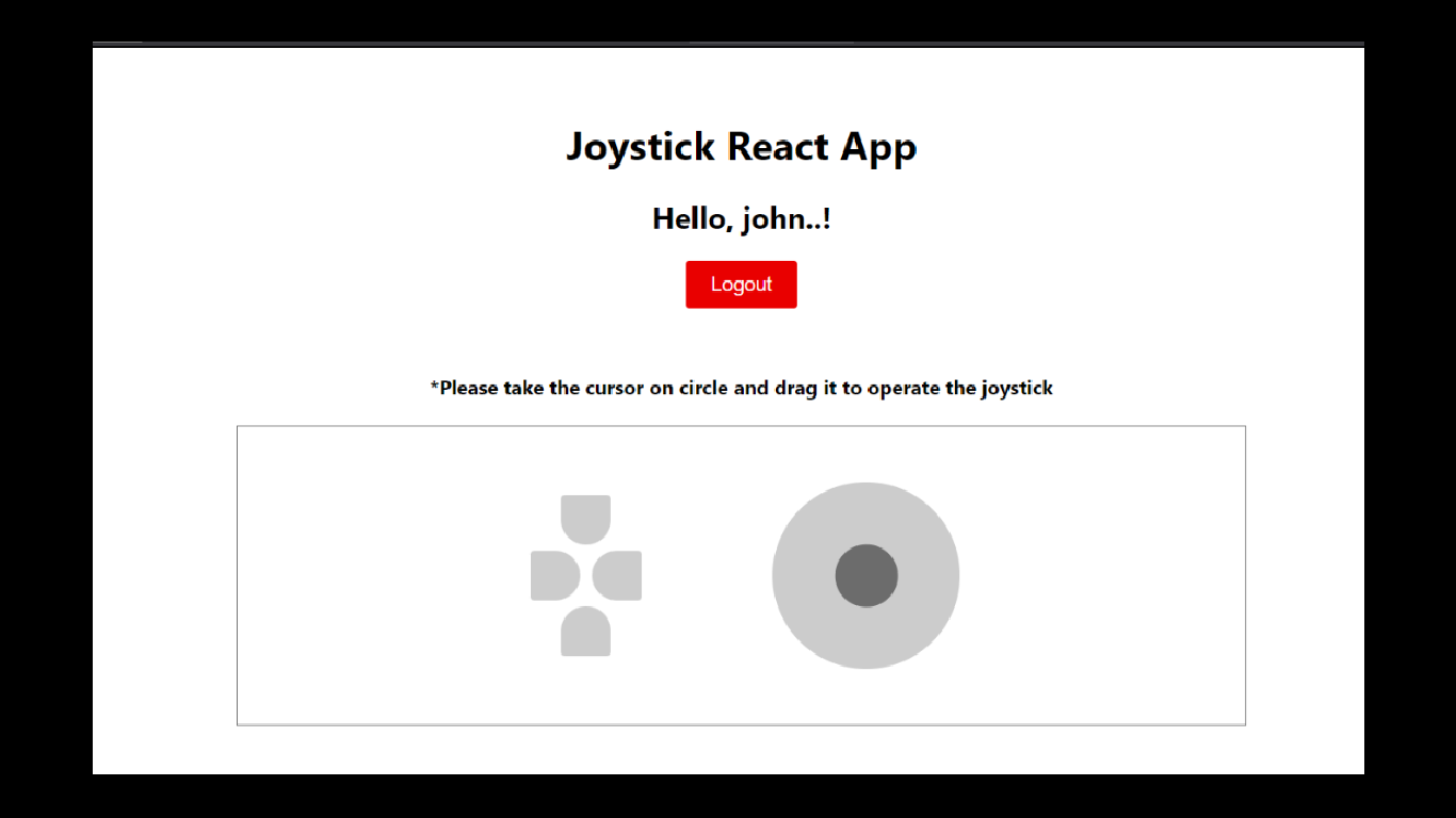 Github Awejsjoystick React App A React Application To Simulate Joystick Controller Can Be 4567