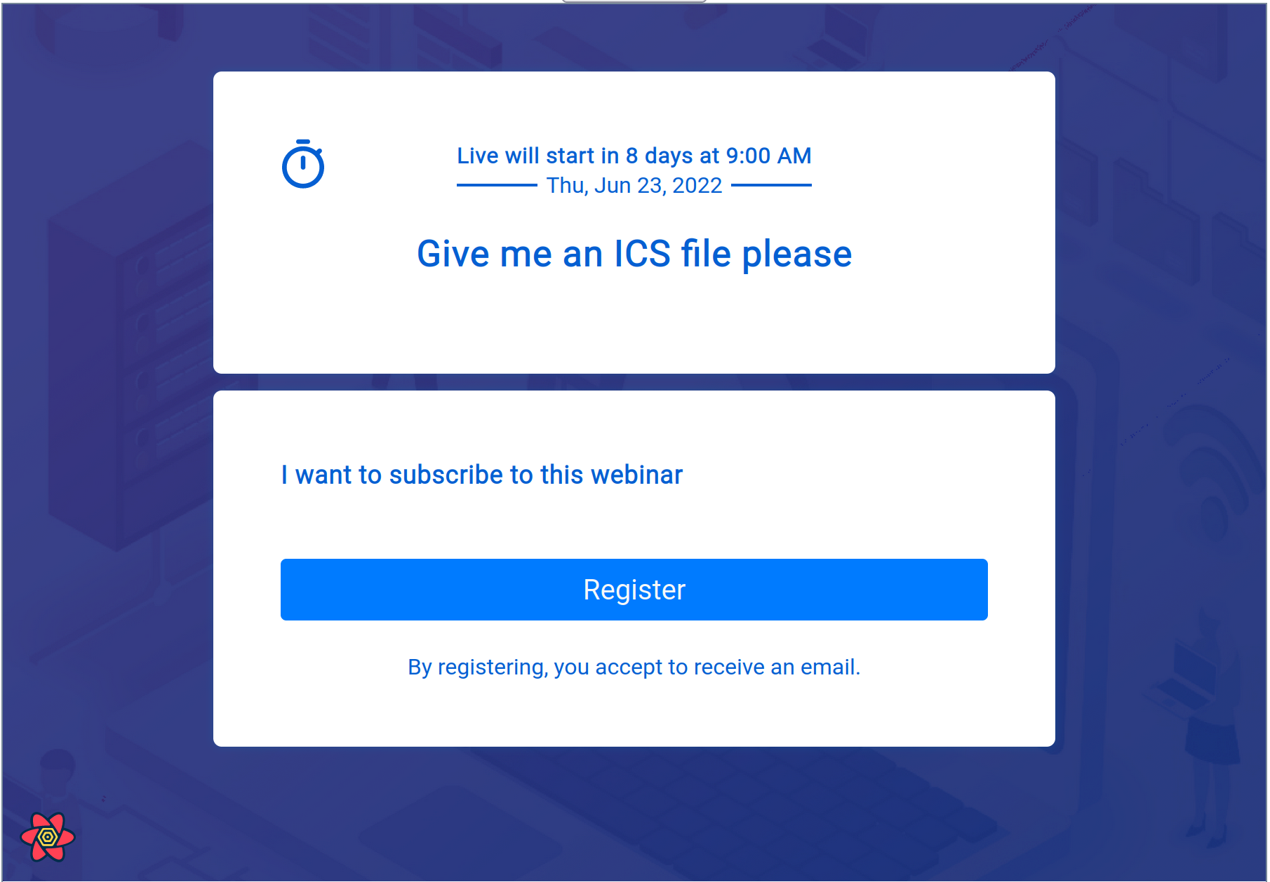 Generate an ICS file on the scheduled page · Issue #1593 · openfun/marsha · GitHub