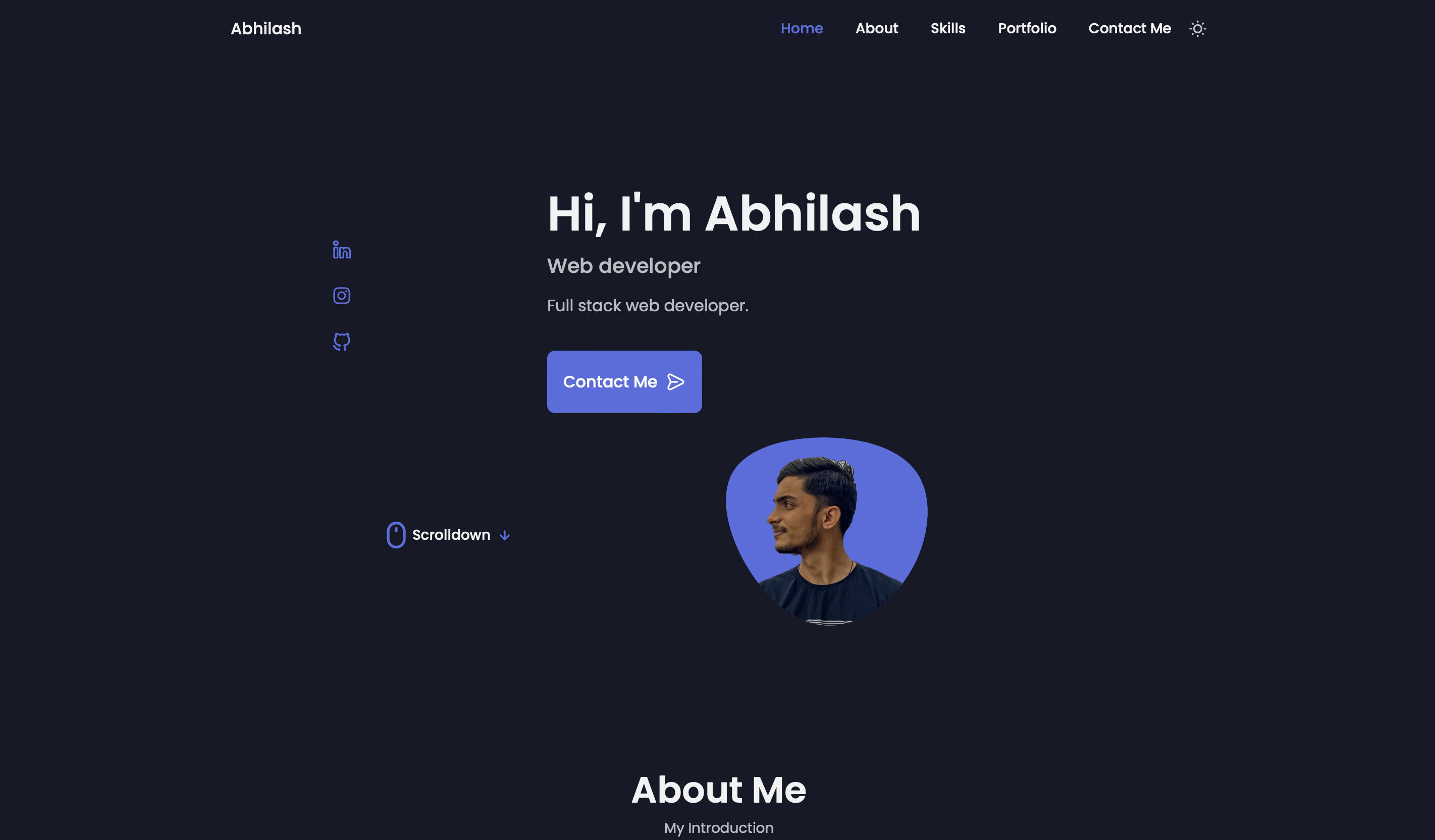 GitHub - Abhilash437/Personal-Portfolio
