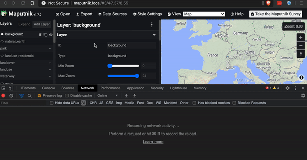Infinite loading in v1.7.0 · Issue #719 · maplibre/maputnik · GitHub