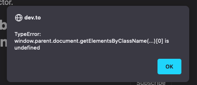 Error when removing tags from post using moderator panel: "TypeError: window.parent.document ...