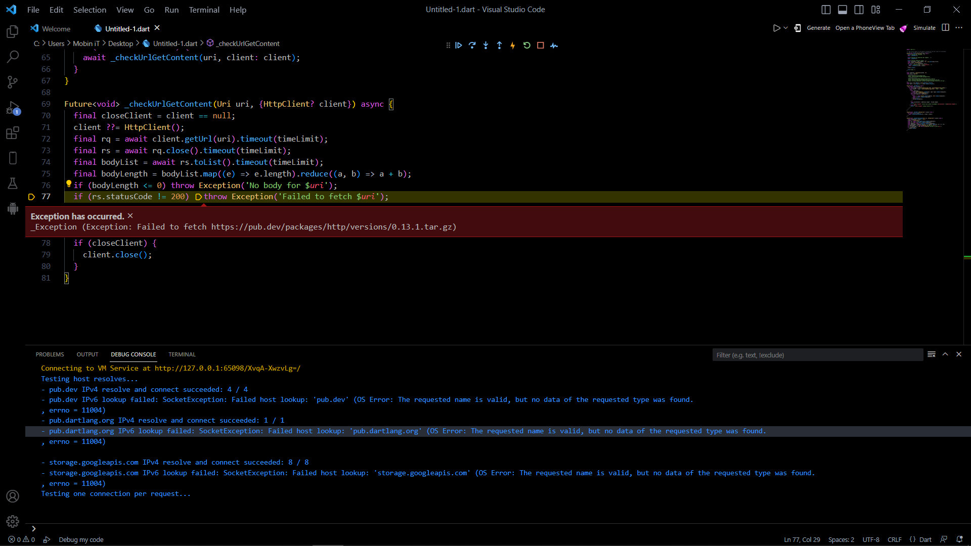 Authentication error (403) · Issue #3893 · dart-lang/pub · GitHub