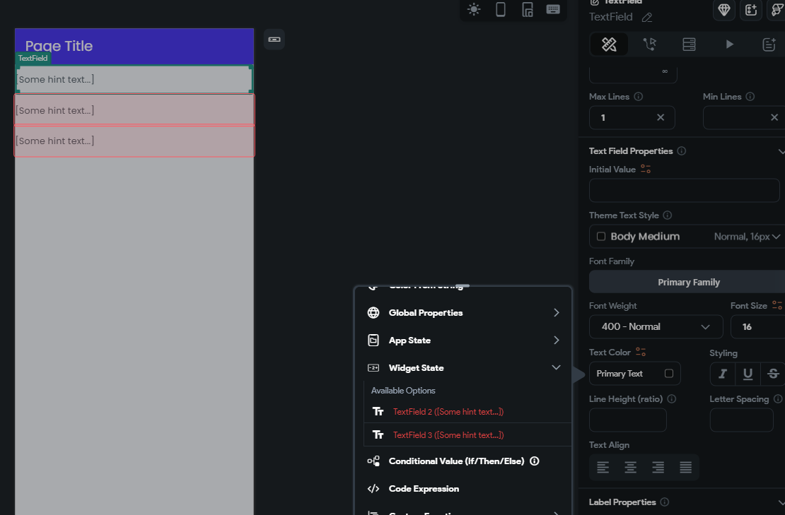 Textfield Can Not Access Its Own Widget State · Issue 763 · Flutterflow Flutterflow Issues · Github