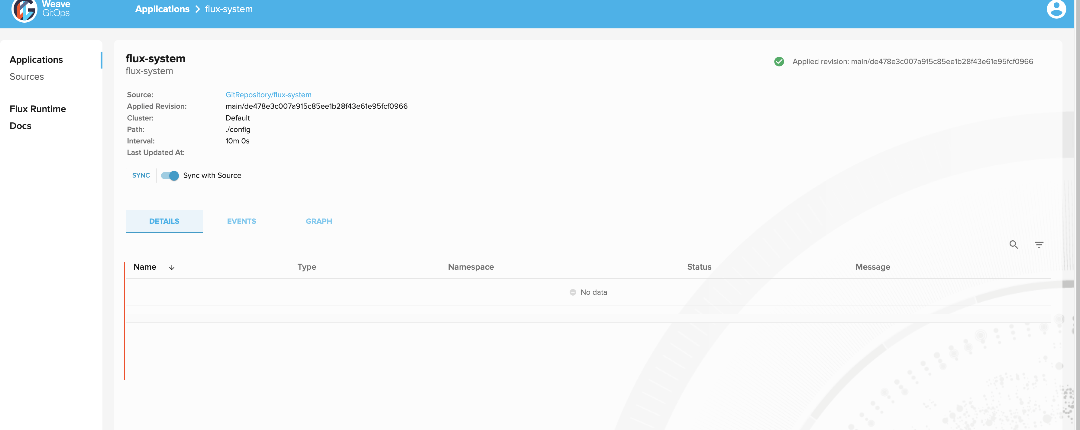 Missing details from Applications object page · Issue #1968 · weaveworks/weave-gitops · GitHub