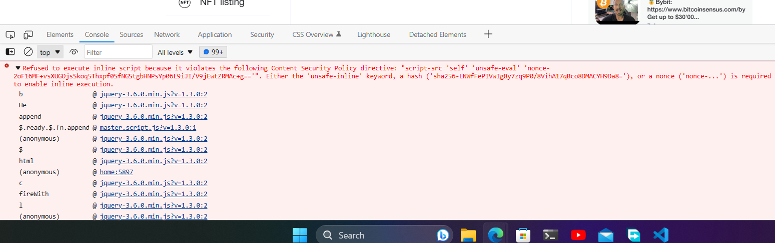 problem with CSP · Issue #5246 · jquery/jquery · GitHub