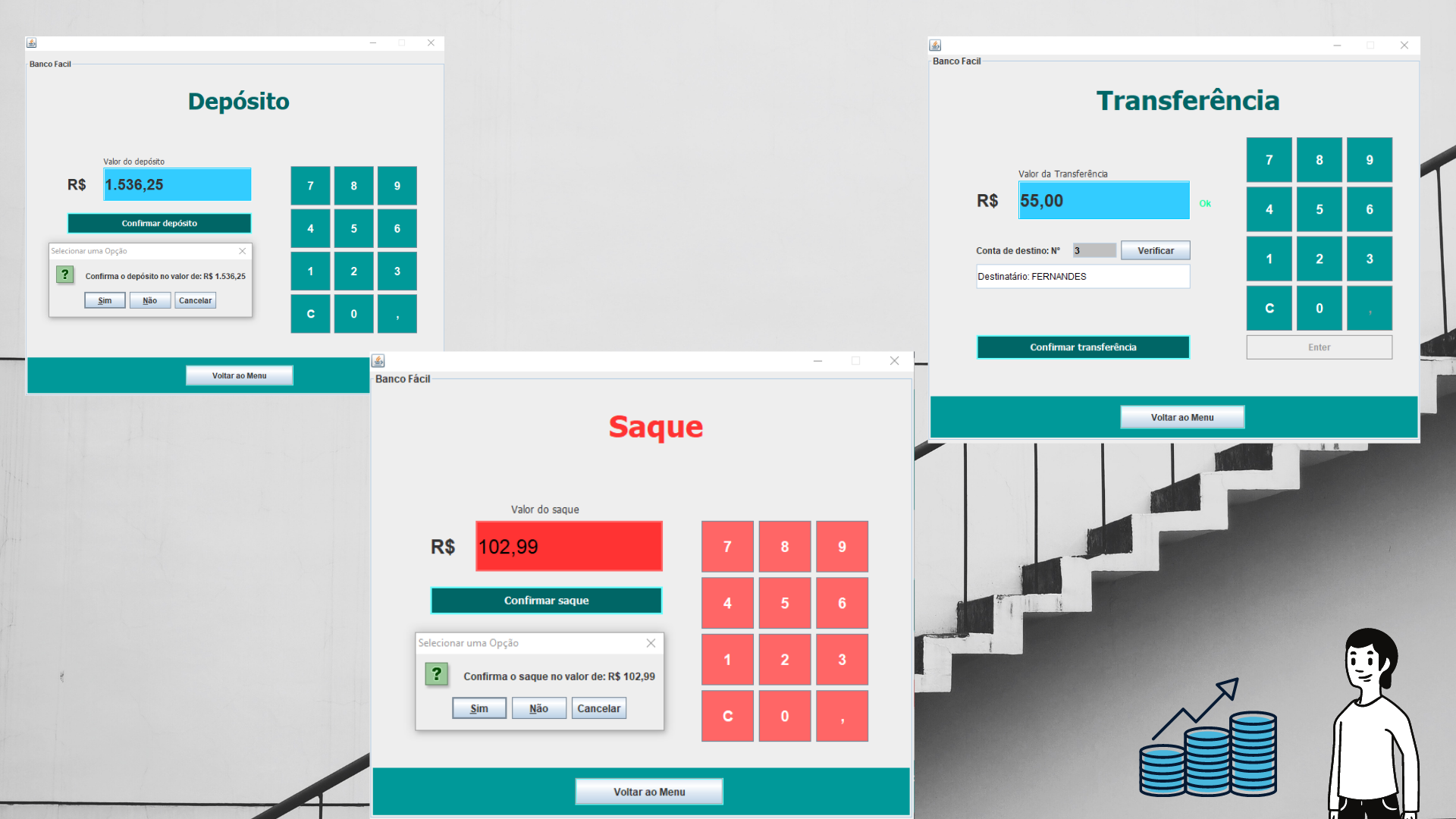 GitHub - gilbertoFernandesJr/BancoFacil: Projeto que simula um sistema ...