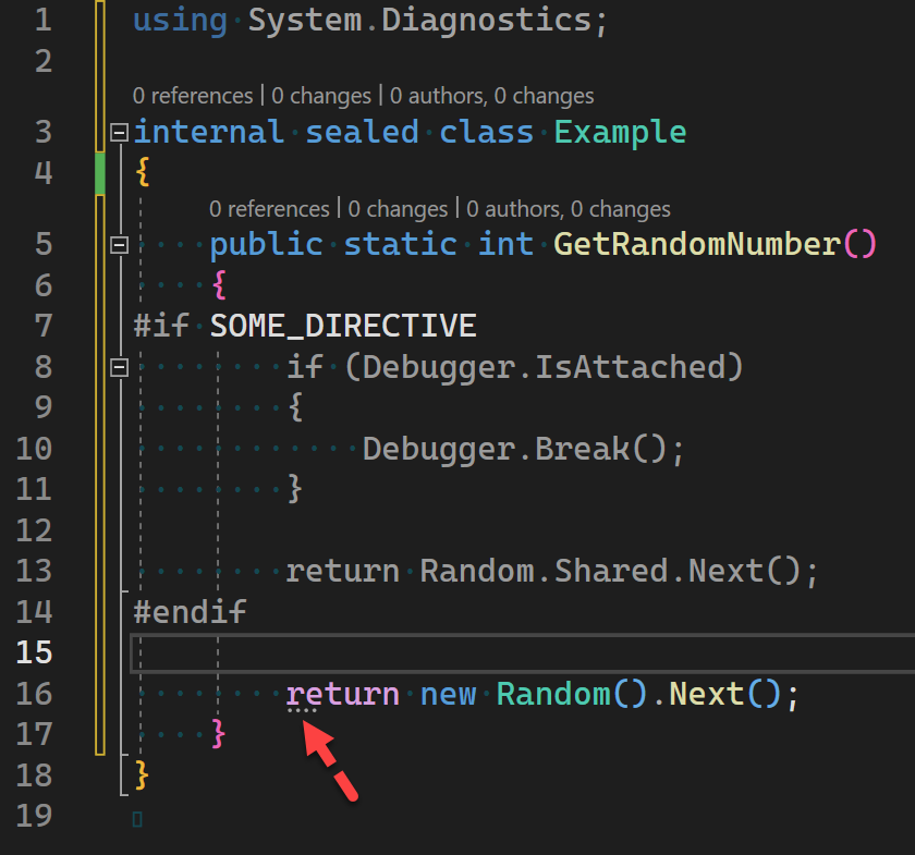 [BUG] The IDE0022 analyzer mistakenly suggests/fixes code that includes preprocessor directives ...