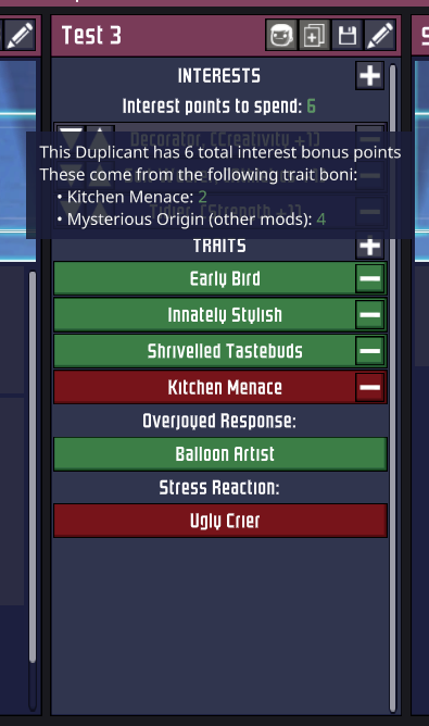 [BUG]: [Duplicant Stat Selector] A Dup with Innate skill Traits give +4 stat point when we ...