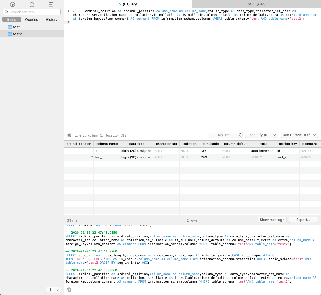 Foreign key navigation not working with mysql8 · Issue #1691 · TablePlus/TablePlus · GitHub