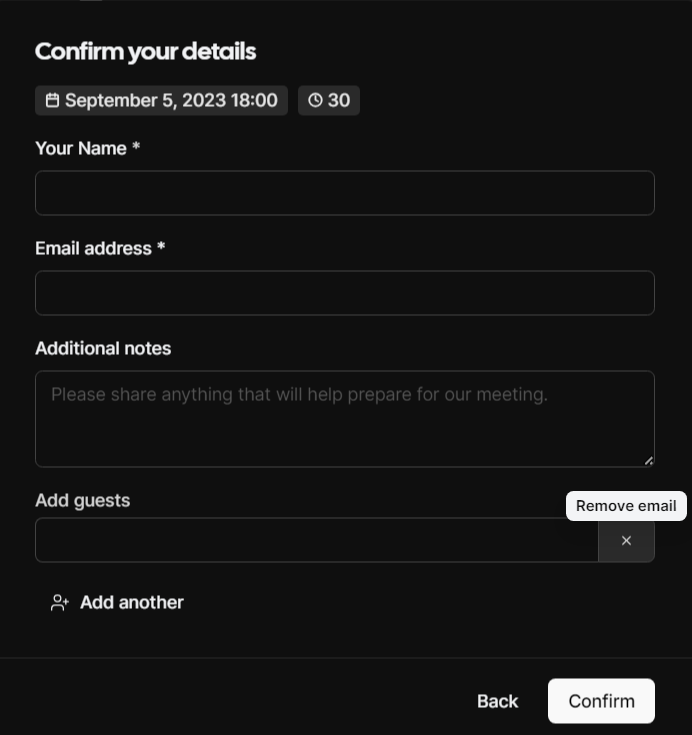 Require An Email Placeholder In The Add Guest Field · Issue 11094 · Calcom · Github 