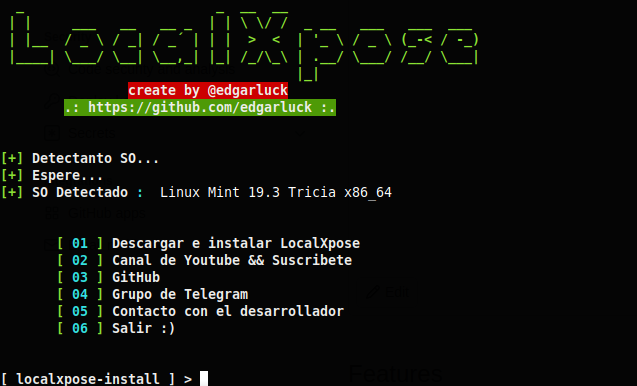 GitHub - edgarluck/Install_LocalXpose: Herramienta desarrollado para la instalacion de ...