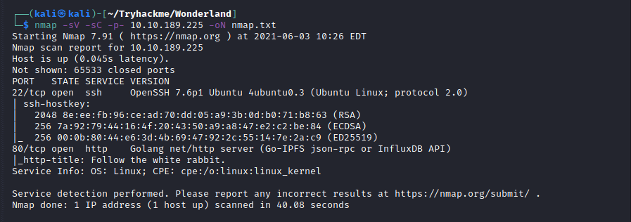 Tryhackme_WriteUps/Wonderland.md at main · Argonauta666/Tryhackme_WriteUps · GitHub