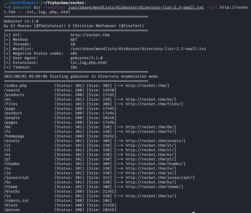 Tryhackme/Rocket.md at main · Slowdeb/Tryhackme · GitHub