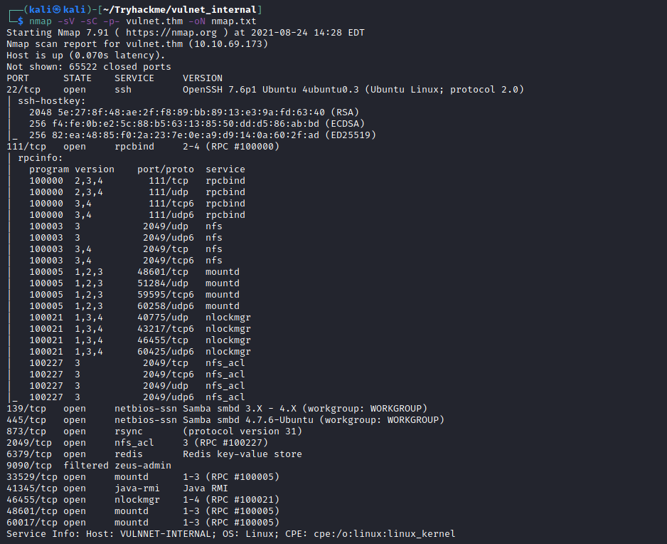 Tryhackme/VulnNet internal.md at main · Slowdeb/Tryhackme · GitHub