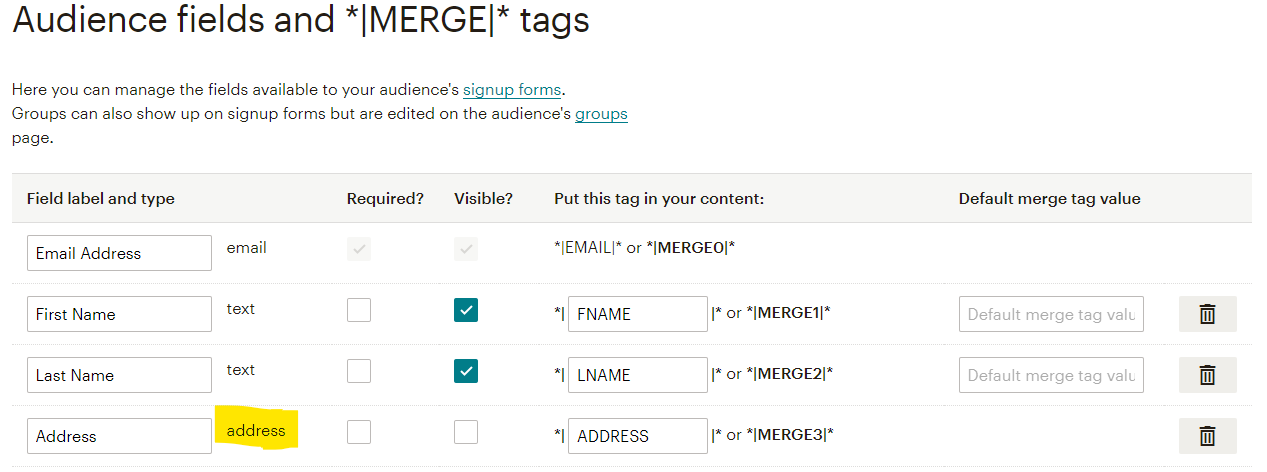 MailChimpManager.Lists.BatchAsync fails when a merge field of type Address is defined · Issue ...