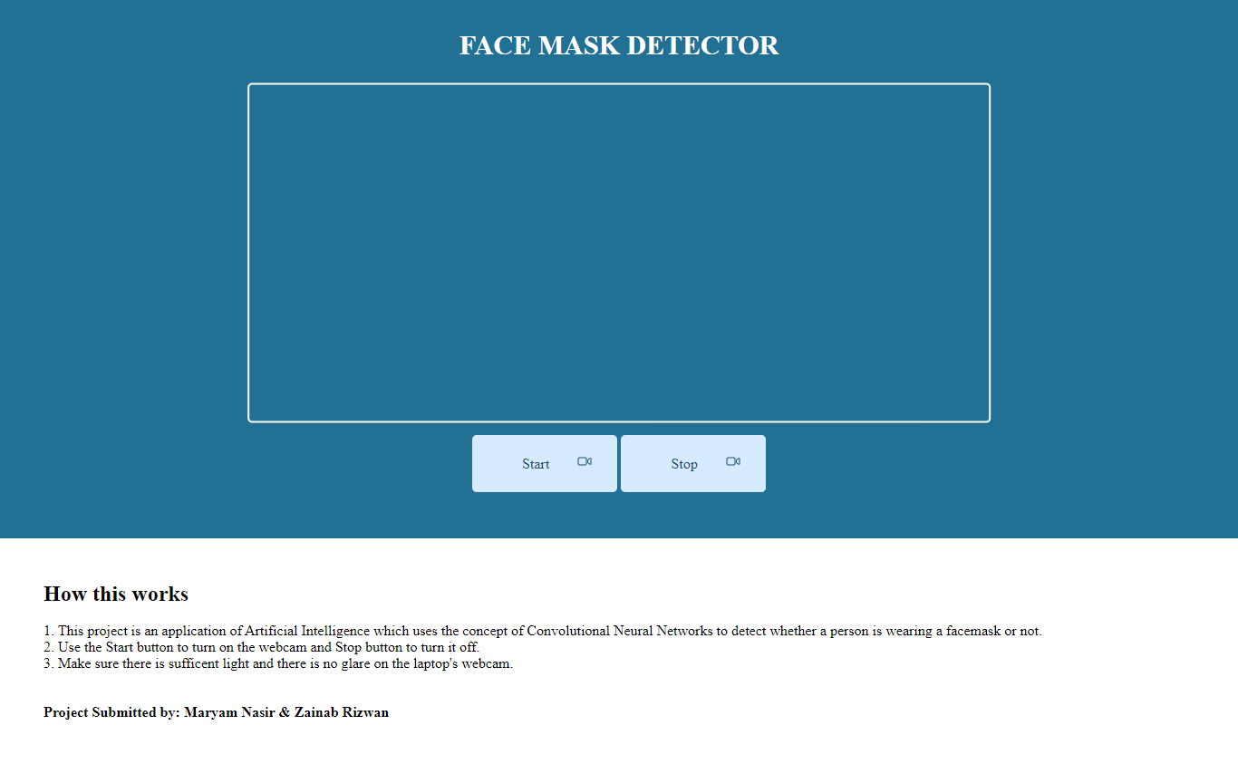 GitHub - zainab-rizwan/Face-Mask-Detector: An application of Artificial ... GitHub - zainab-rizwan/Face-Mask-Detector: An application of Artificial ...