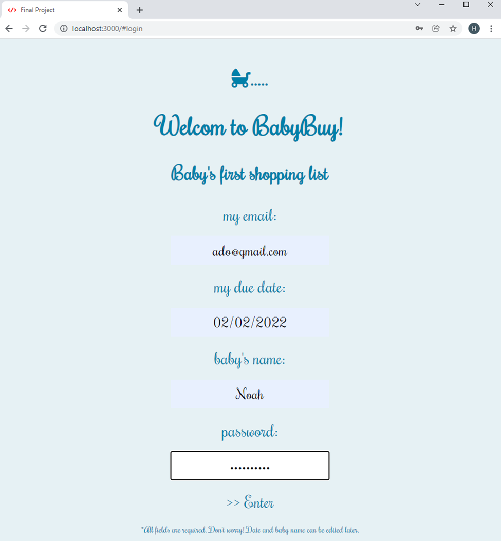 GitHub - VeraYeh/BabyBuy: A full-stack JavaScript solo project
