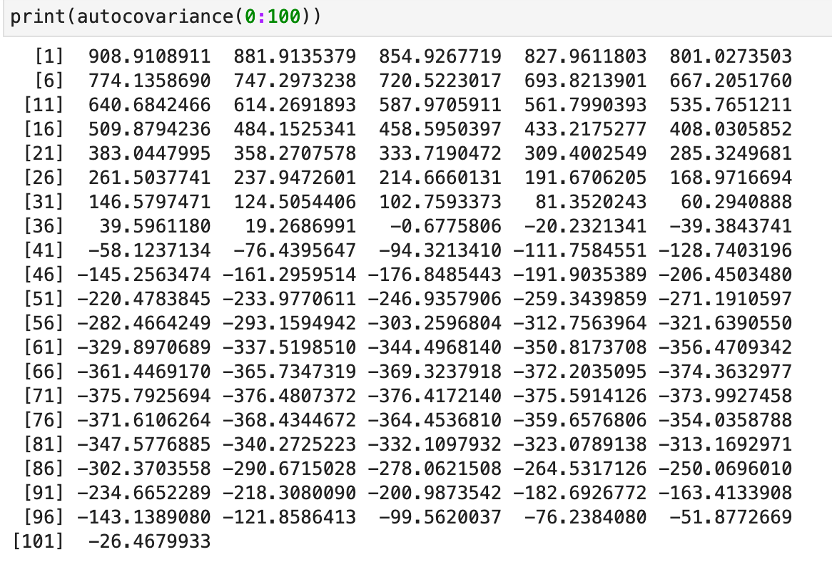 autocovariance in convergence.R gives incorrect output · Issue #126 · stan-dev/posterior · GitHub