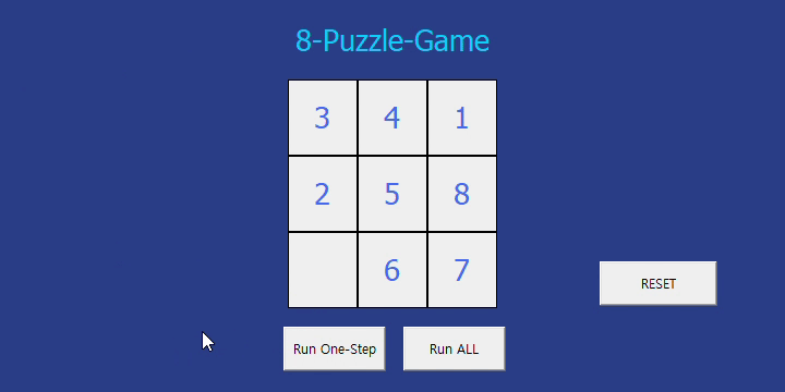 GitHub - minholee97/8-puzzle-solver: 🧩 A * 알고리즘을 통한 퍼즐 맞추기 최적해 찾기