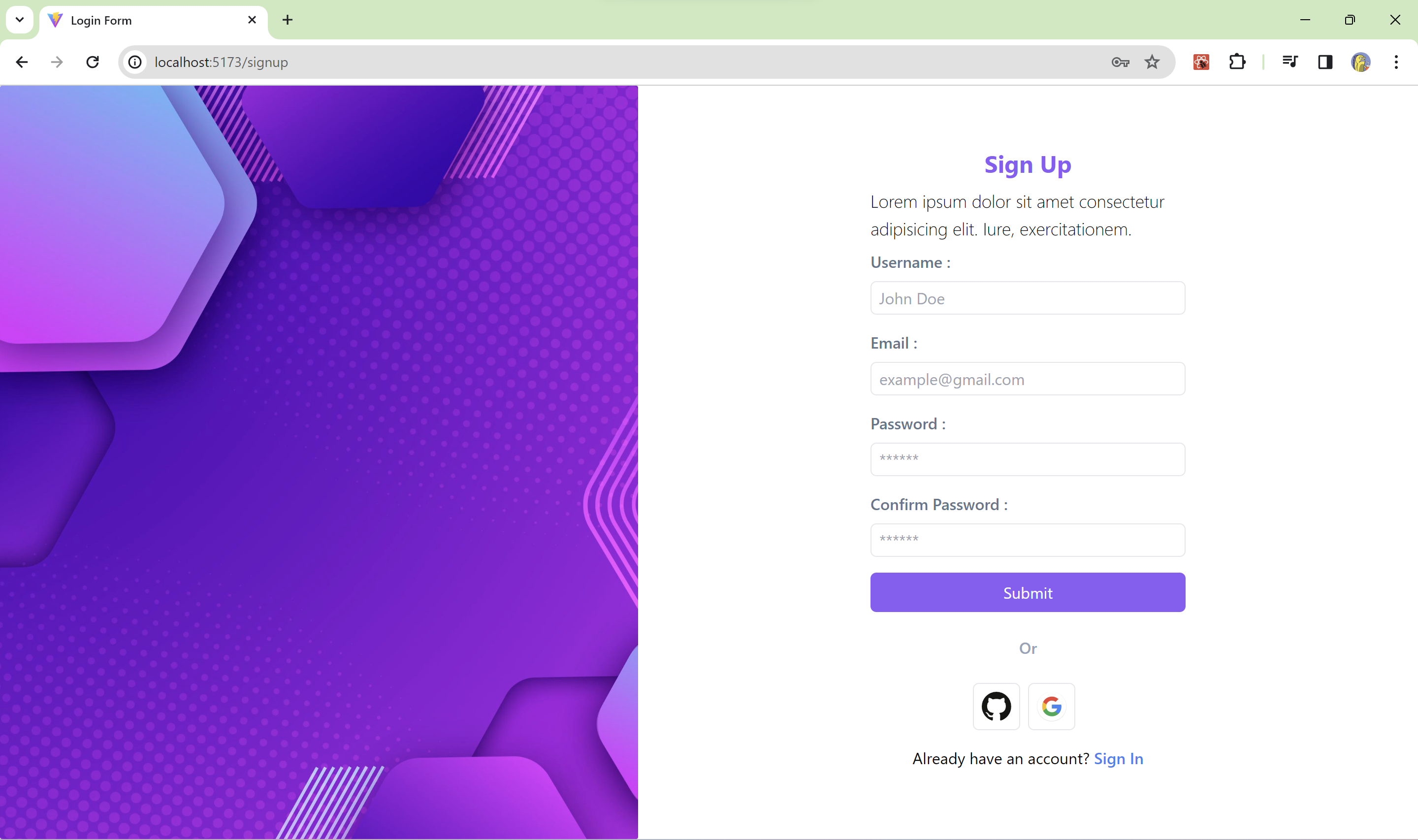 GitHub - thoriqardiansyah/react-loginform: Project Login Form with ...