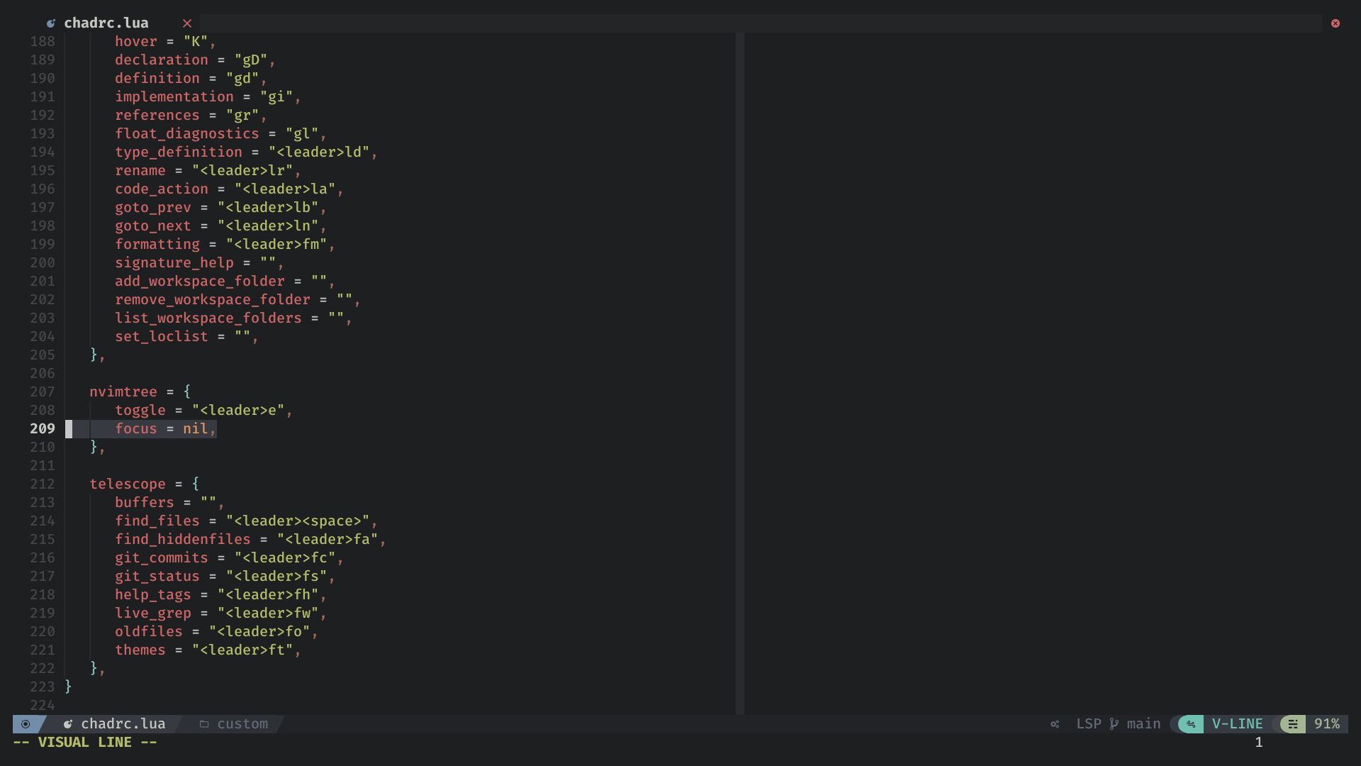 The `nil` and `false` keywords in the `chadrc.lua` file. · Issue #860 · NvChad/NvChad · GitHub