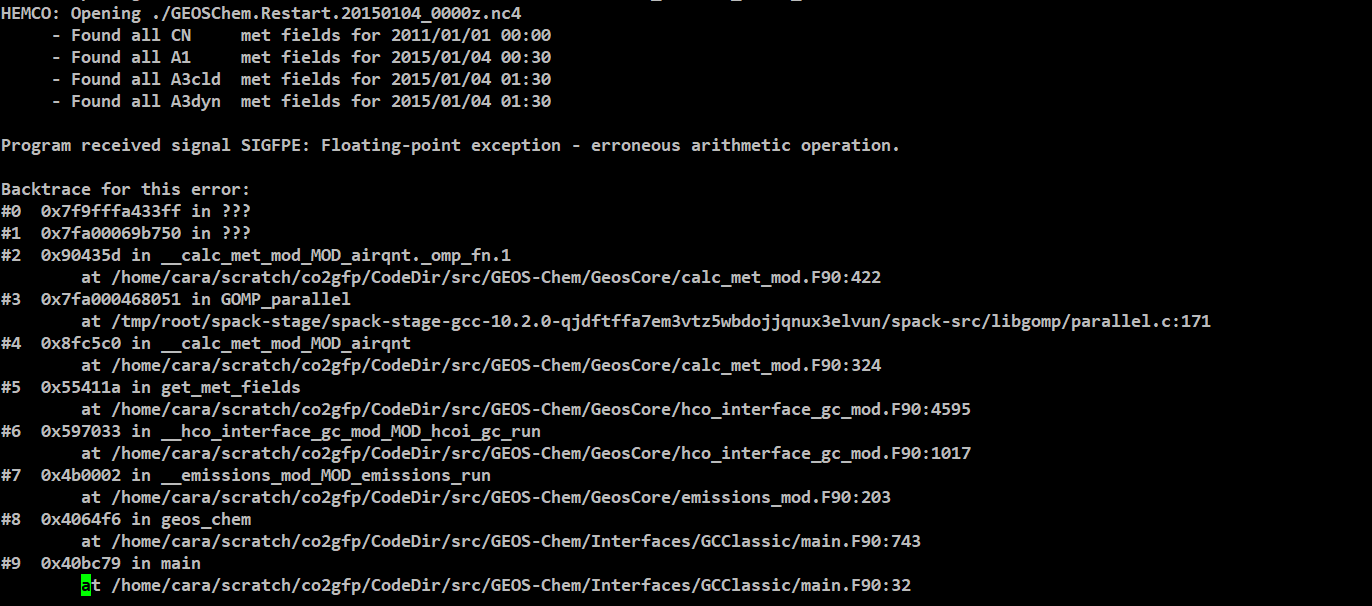 [BUG/ISSUE]GEOS-Chem restarts cannot be read correctly in a CO2 ...