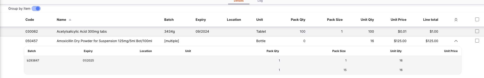 View Stock Should Be Able To Sort Per Available Quantity Number Of Packs Number Of Units