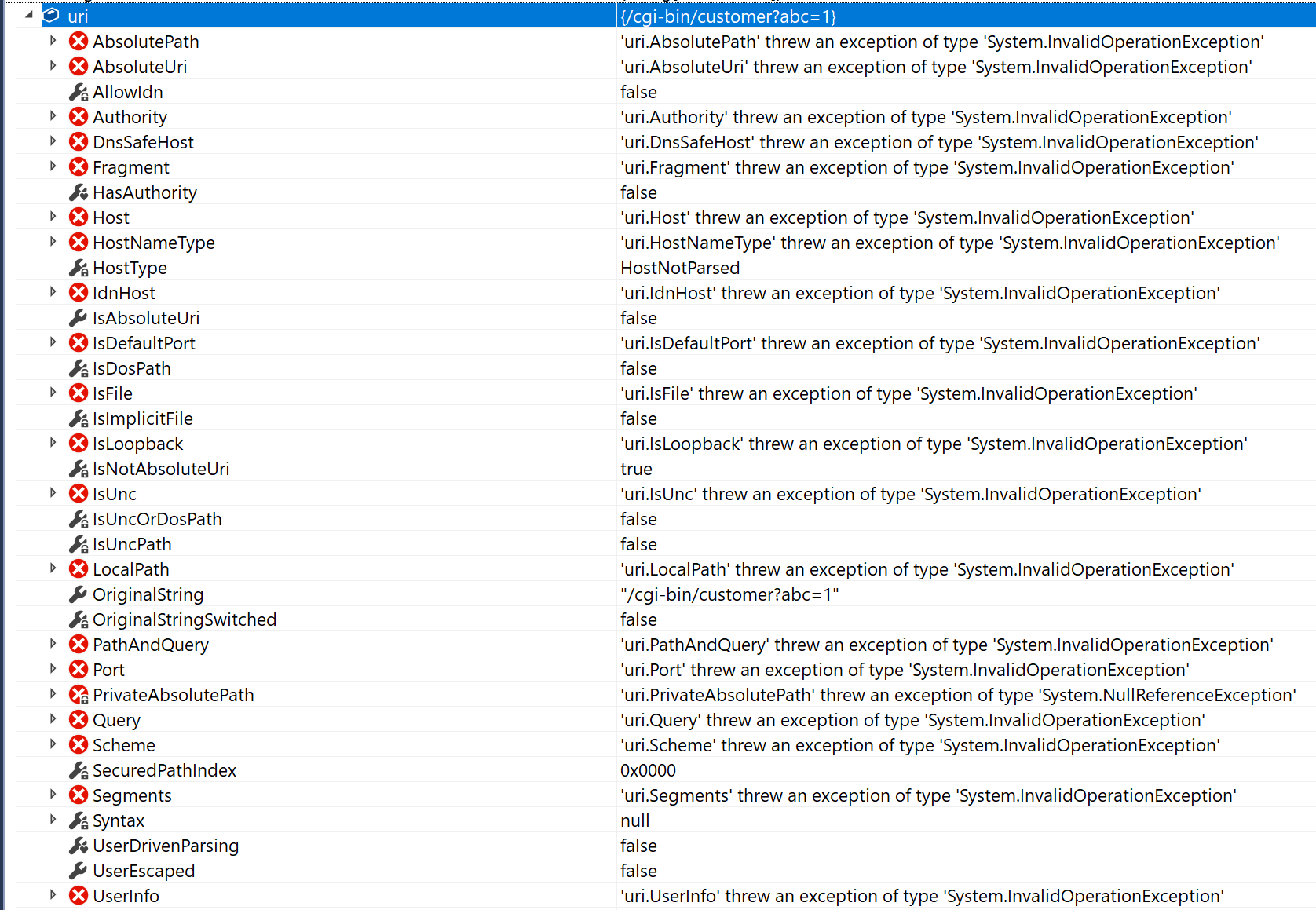 Relative Uri Can Not Get Query · Issue 27133 · Dotnet Runtime · Github