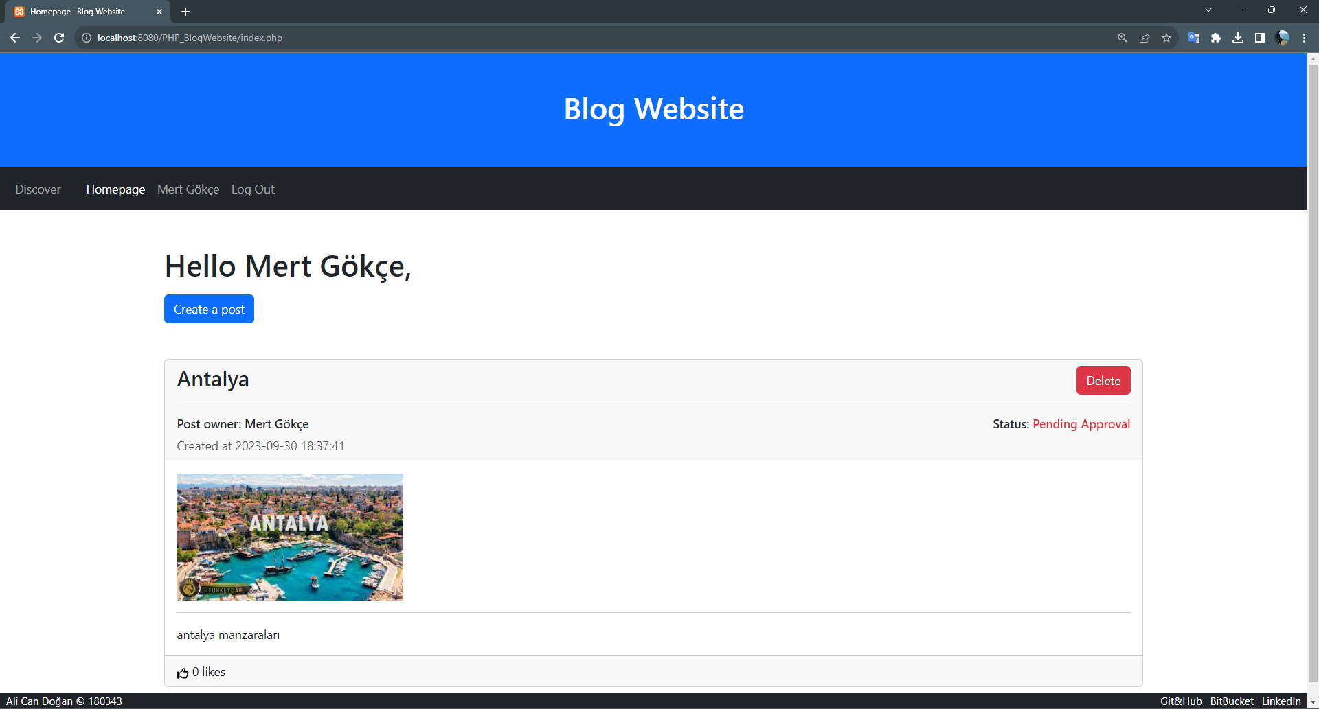 GitHub - doganalican46/PHP_BlogWebsite