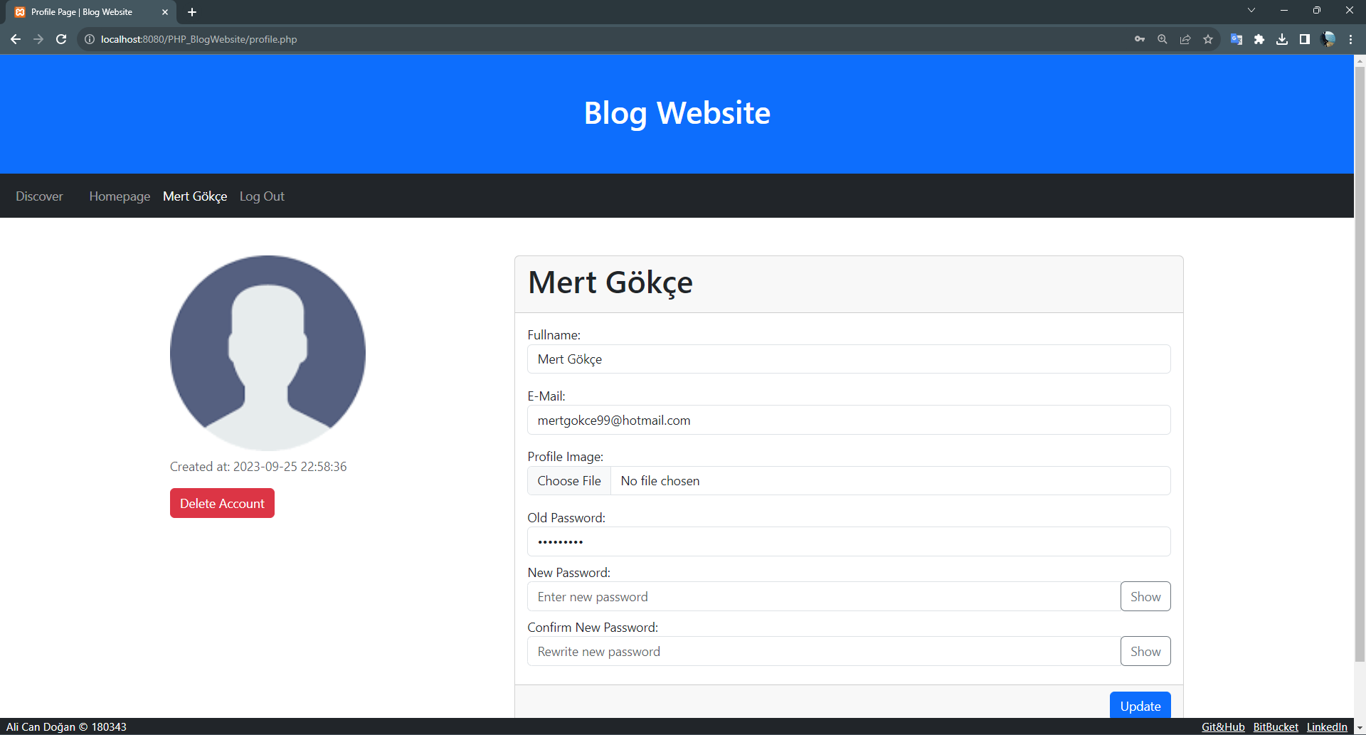 GitHub - doganalican46/PHP_BlogWebsite