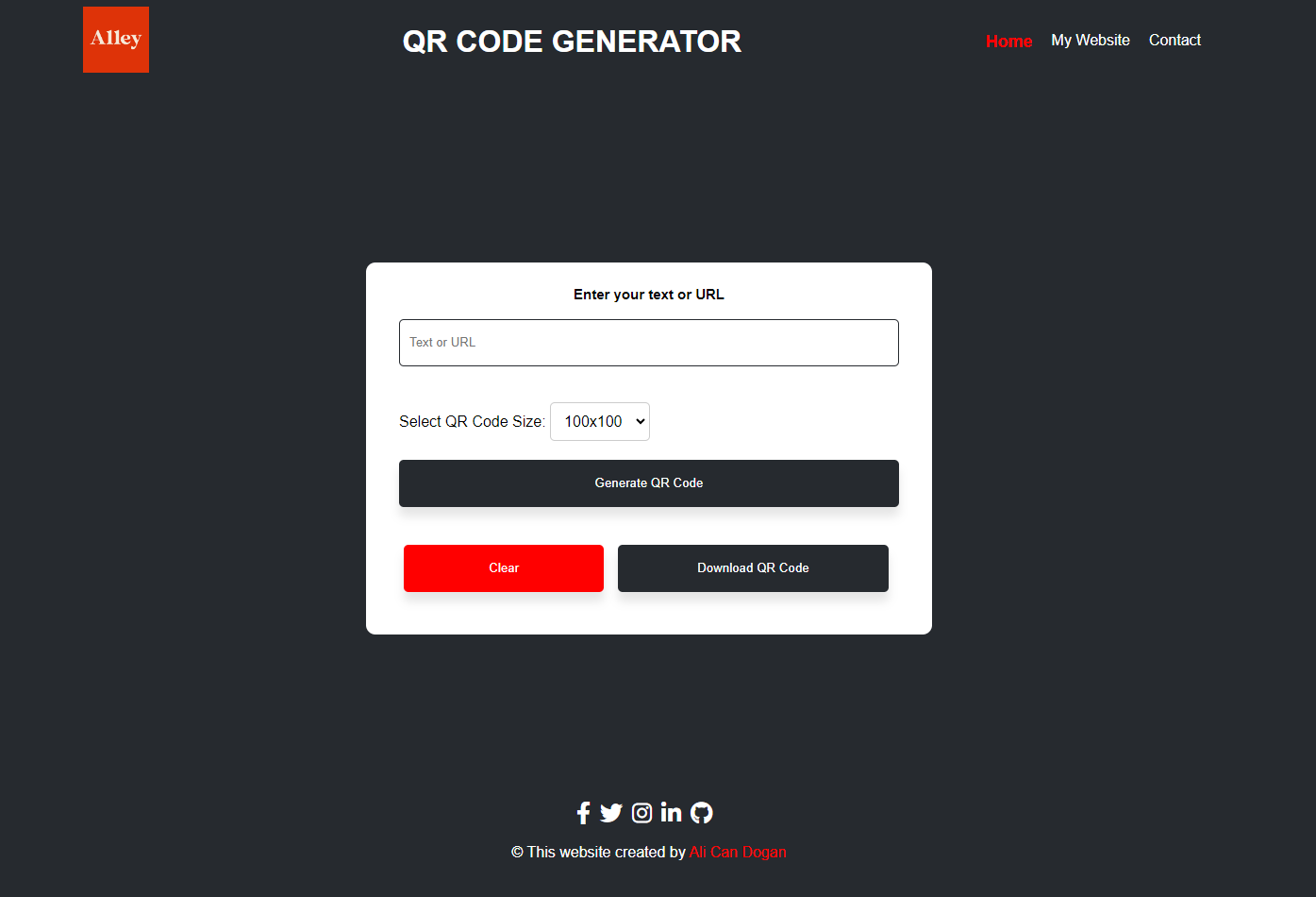 GitHub - doganalican46/QR-Code-Website
