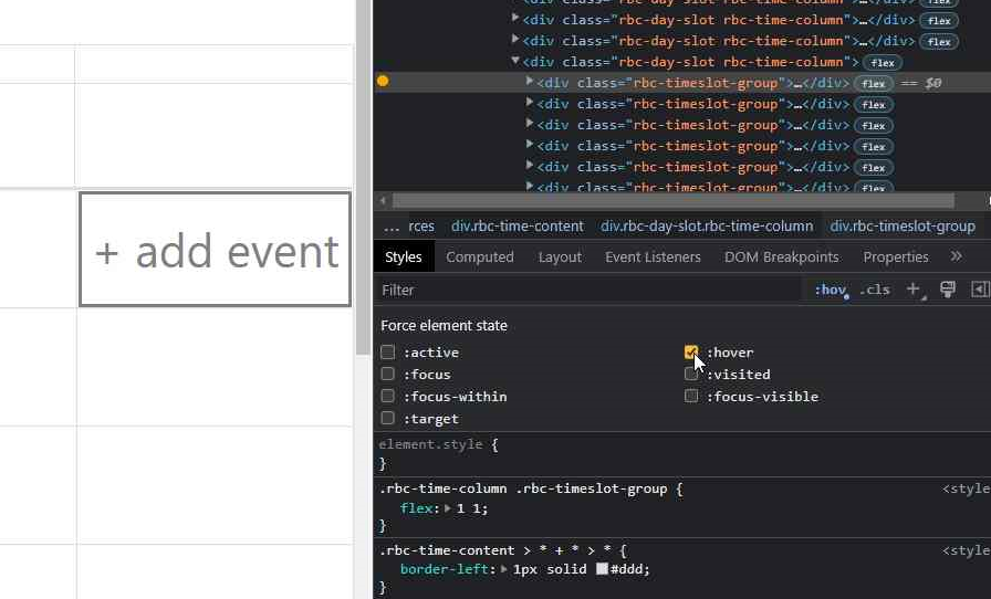 hovering over a cell don't work · Issue #2288 · jquense/react-big-calendar · GitHub