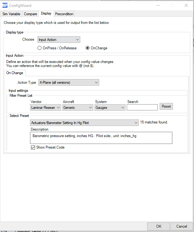 Show Preset Code does not appear X-Plane Input Device "Display" Tab · Issue #1050 · MobiFlight ...