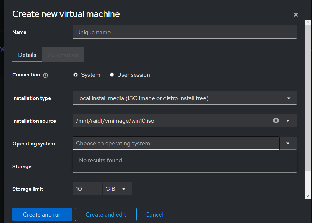Virtual machines Operating system dropdown list empty · Issue #18801 ...