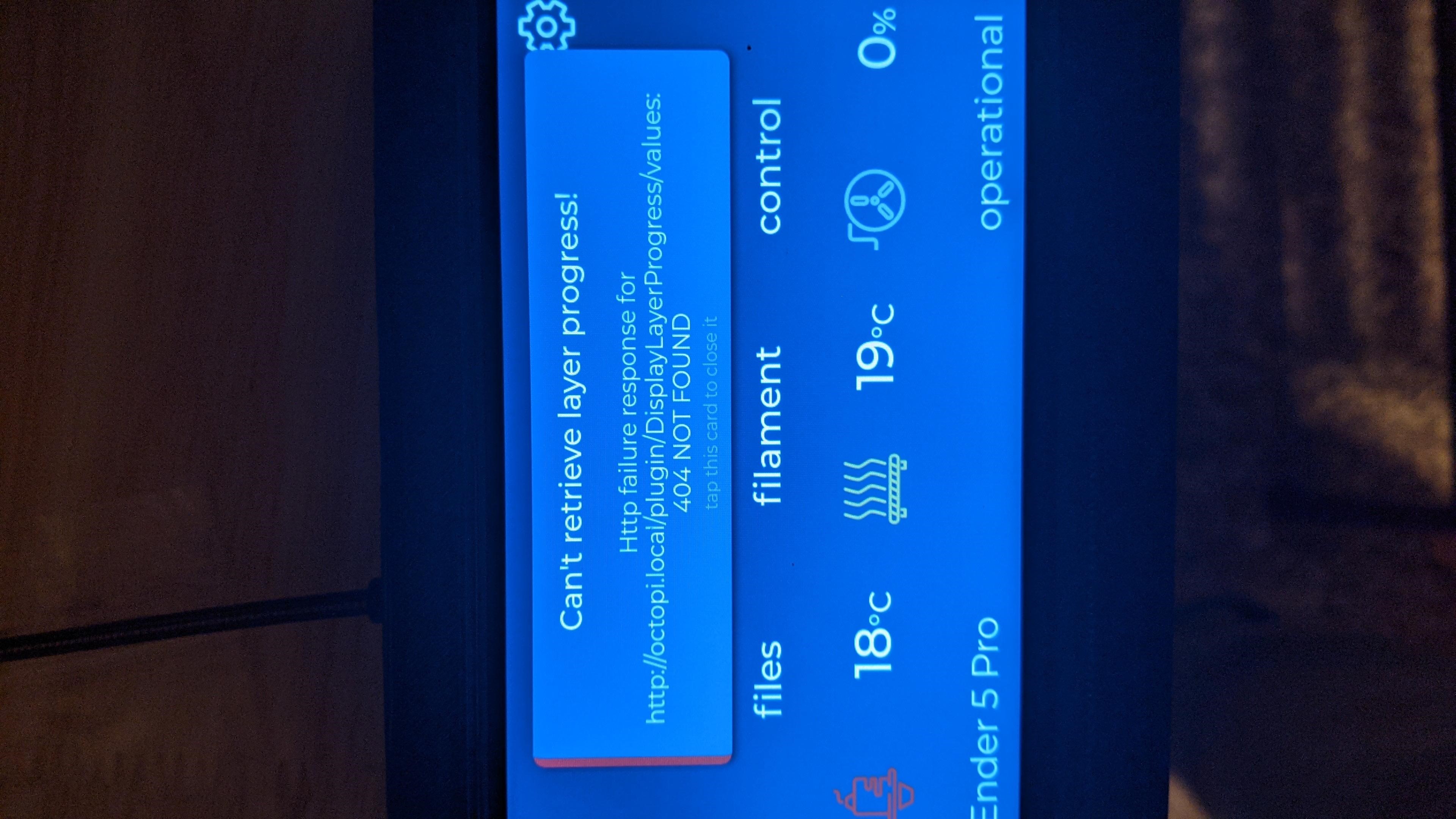 OctoDash DisplayLayerProgress 404 error after install · Issue #1272 · UnchartedBull/OctoDash ...