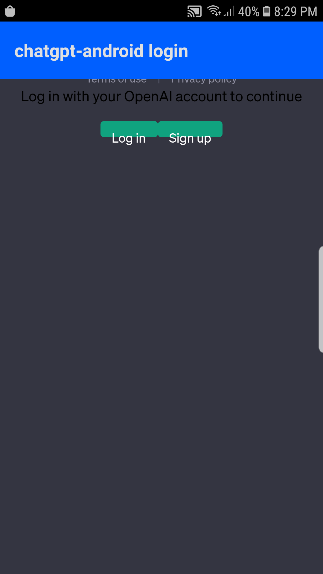Can't Login · Issue #174 · skydoves/chatgpt-android · GitHub