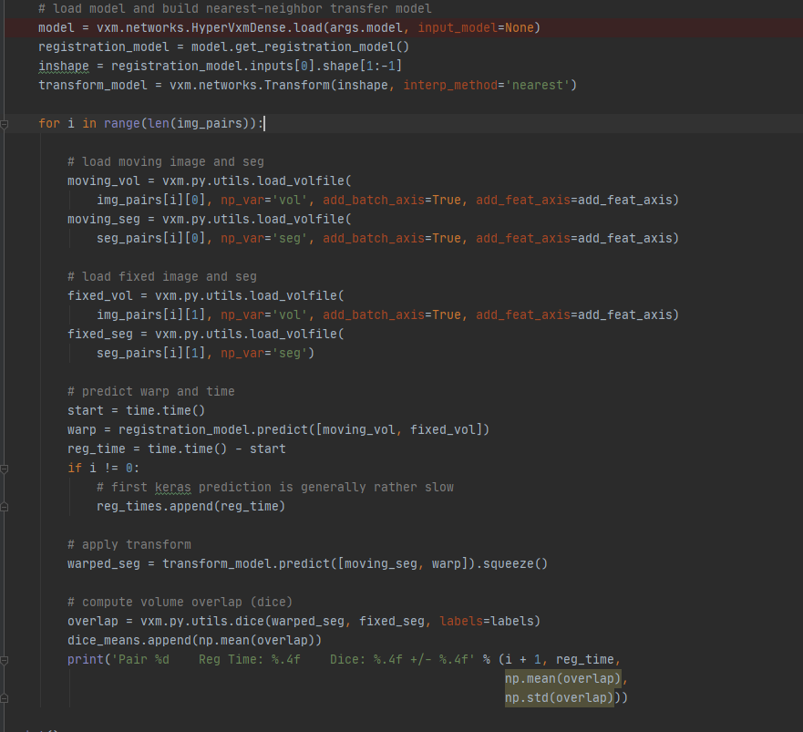 How to change the test file to test the hypermorph trained model ...