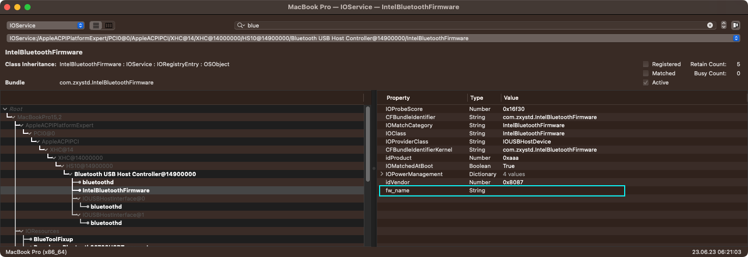 How to detect used firnware? (Not a Bug) · Issue #449 · OpenIntelWireless/IntelBluetoothFirmware ...