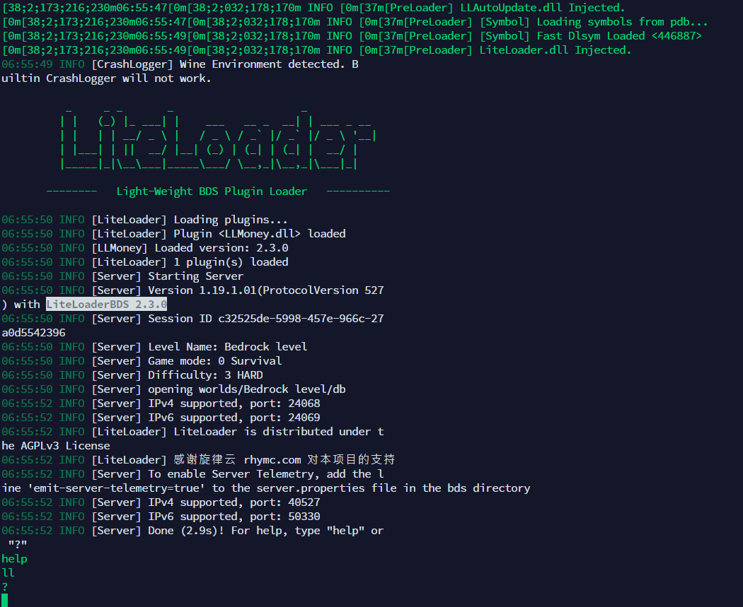 [BUG]伺服器後臺輸入指令不會回應 · Issue #450 · LiteLDev/LeviLamina · GitHub