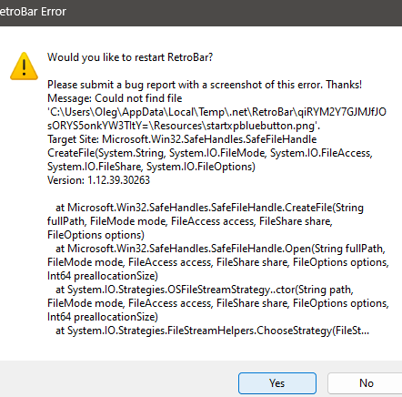 Often during changing theme: Exception - Width and Height must be non-negative… · Issue #661 ...